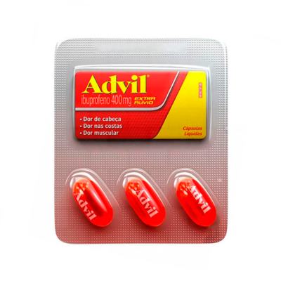 Advil 400mg 3 cápsulas